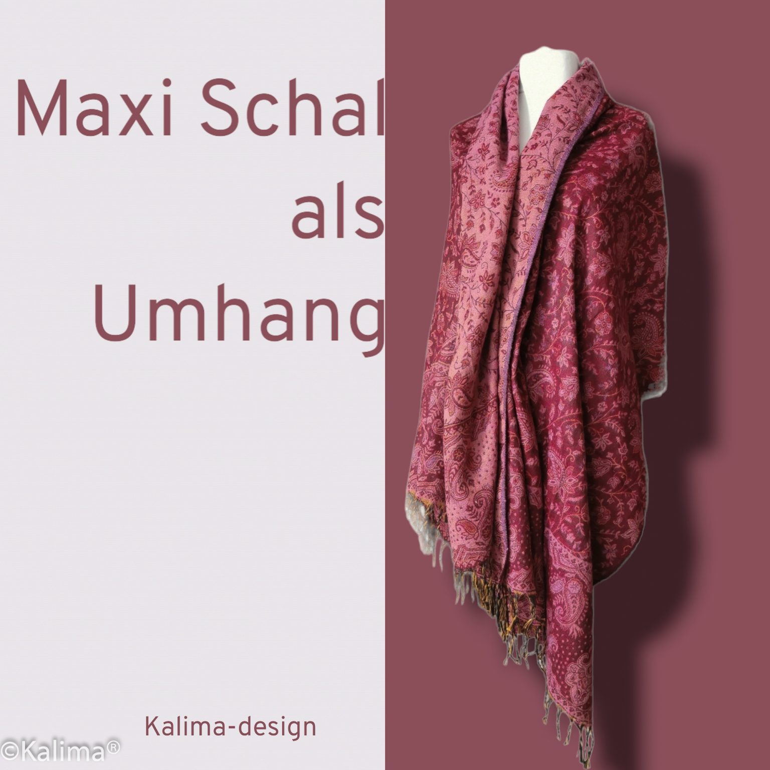 Yak Wolle Maxi Schal Archive - KaliMa - Design, handgemachte Kleidung ...